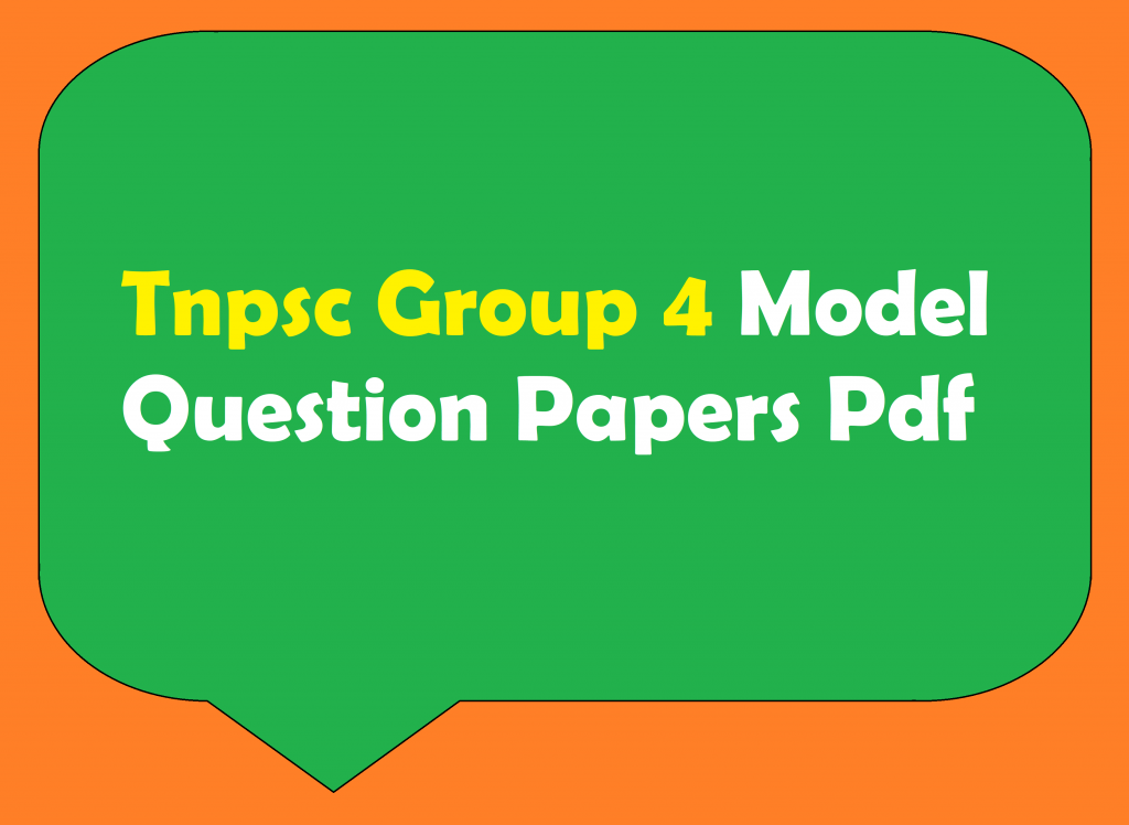 Tnpsc Group 4 Model Question Papers Download Pdf - WINMEEN
