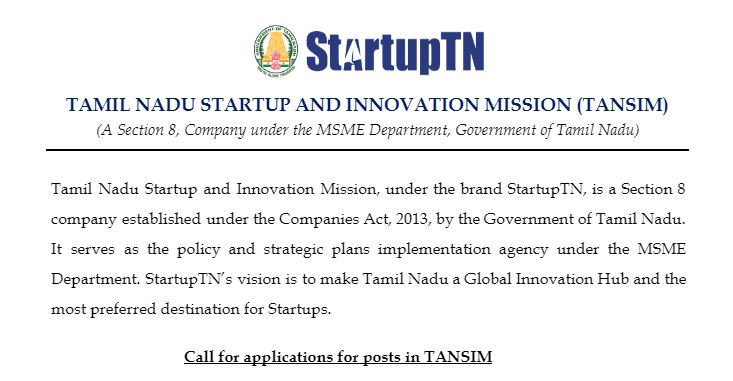 TANSIM Recruitment 2022-13 Project Associate Posts - WINMEEN